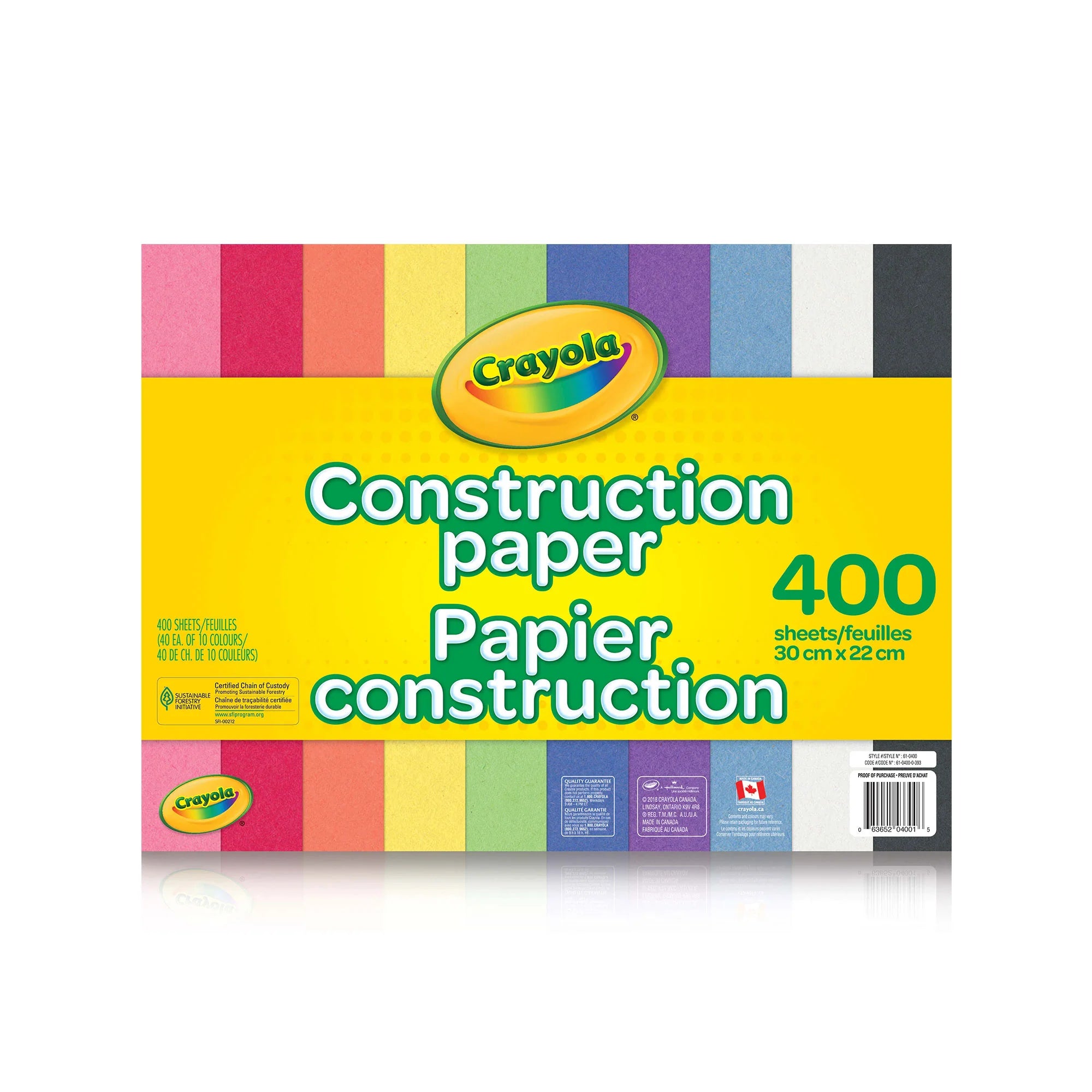 Construction Paper, 400 Sheets – Ladybug Educational Supplies